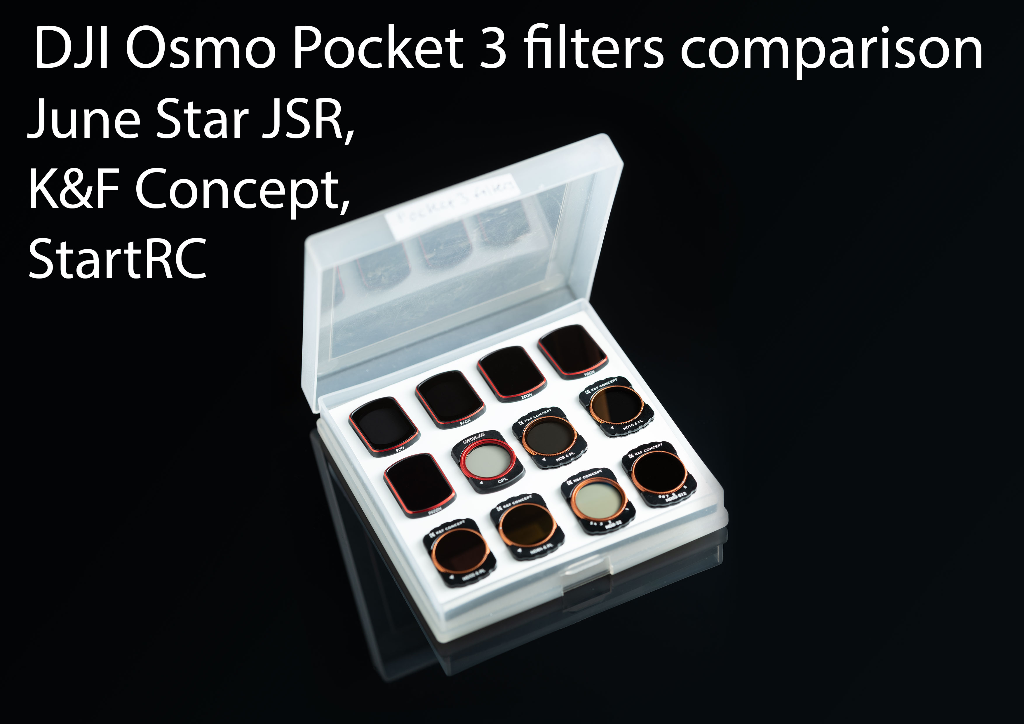 DJI Osmo Pocket 3 filters comparison – June Star JSR, K&F Concept ...